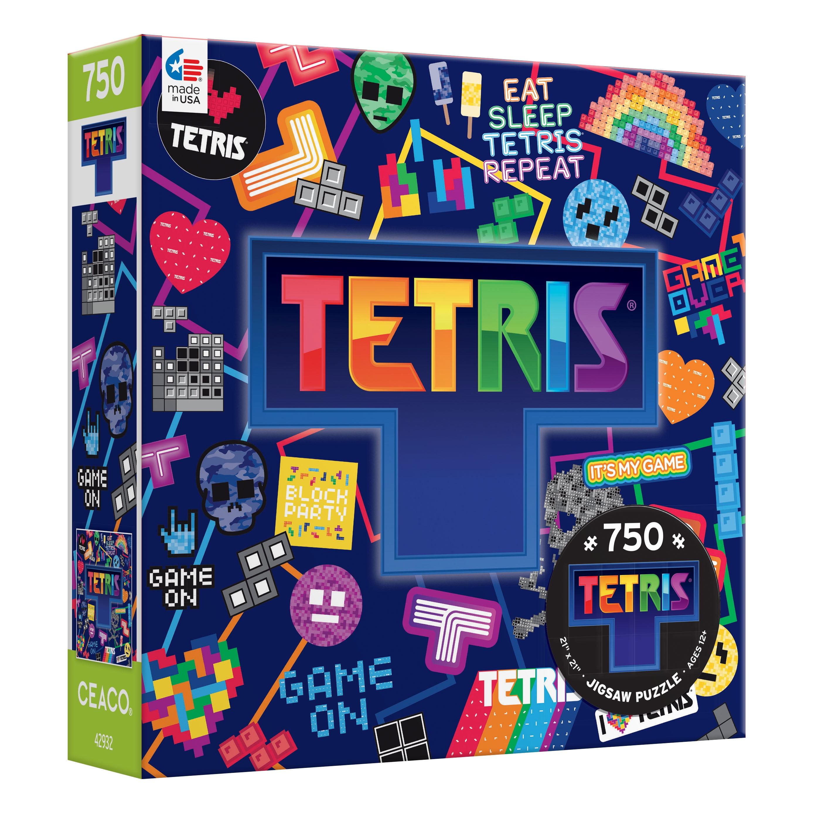 Ceaco 750pc Sticker Collage Tetris Puzzle - Walmart.com
