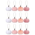 12 Pack 2.36 Inch Velvet Pumpkin Ornaments Fall Thanksgiving Tree ...