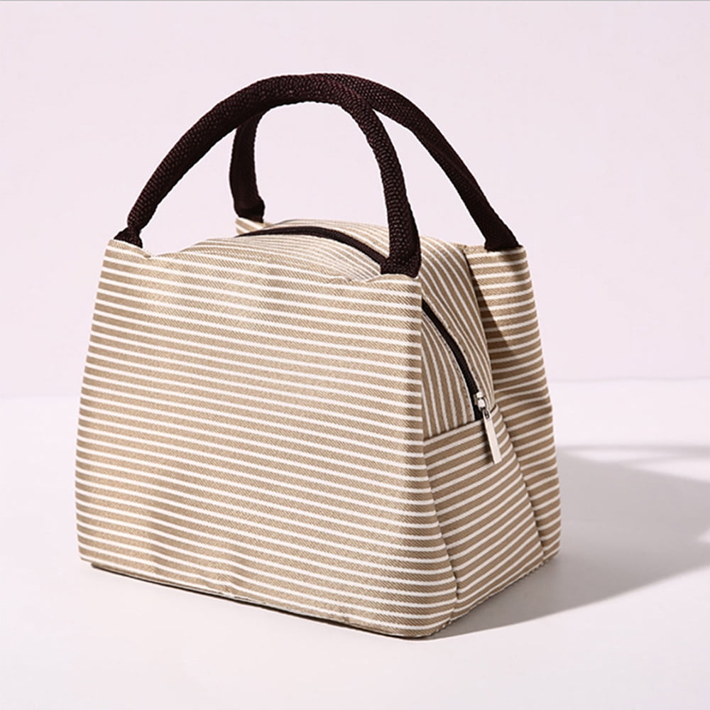 Click here for Zootealy Lunch Bag Stripe Tote Bag For Women Large... prices
