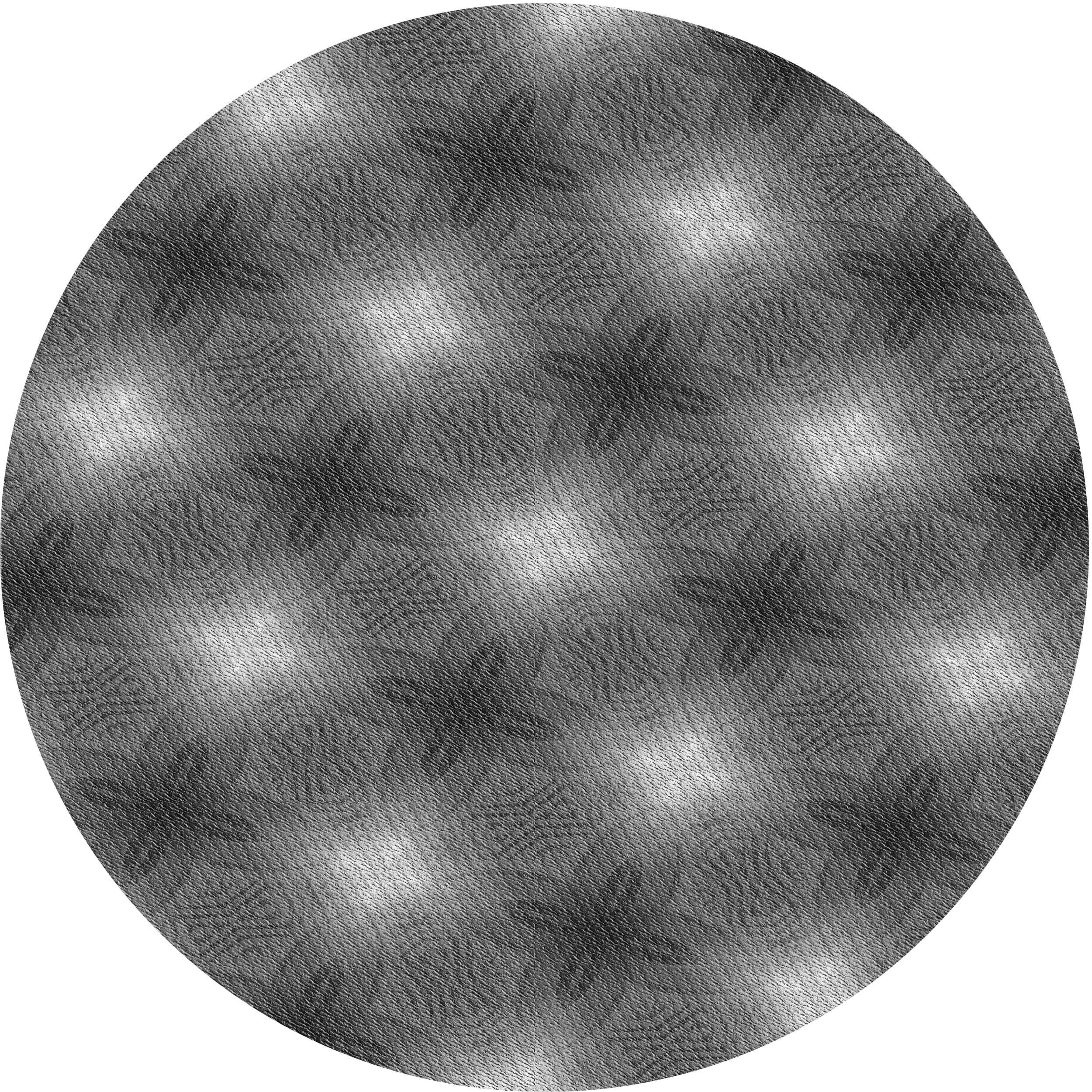 Ahgly Company Indoor Round Patterned Gray Wolf Gray Area Rugs, 6' Round ...