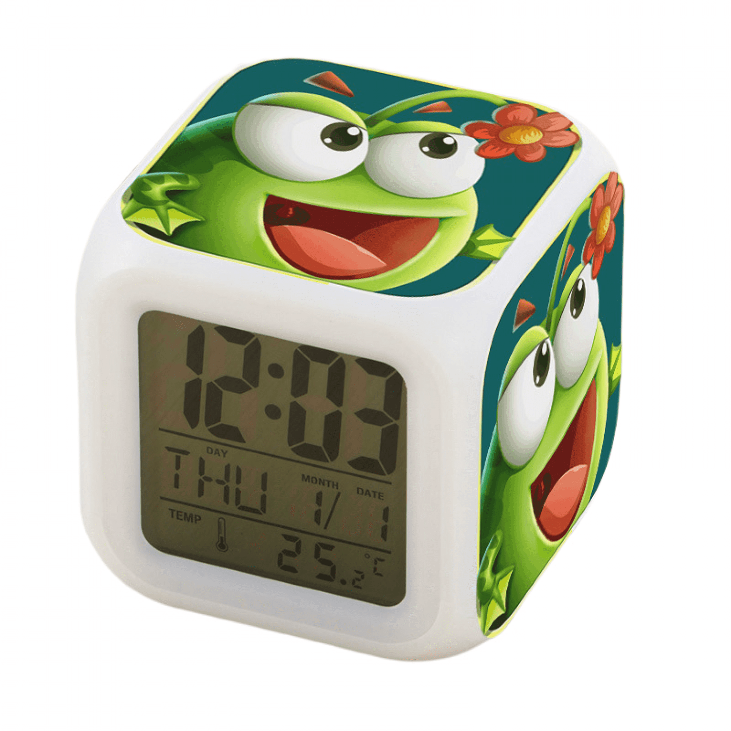 JUSTUP Alarm Clock for Kids Room, LED Digital Bedroom Alarm Clock Easy ...
