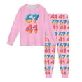 Bainana Unisex Pajamas Outfit Set For Girls Boys Number Print Long ...
