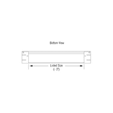 Imperial Metal Decorative Baseboard Register 18 Inch White Adjustable ...