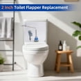 2 Pack Universal 2 Inch Toilet Flapper Compatible with American ...