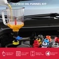 18-Piece Engine Oil Funnel Kit, 1.59QT/1.5L Automotive Oil Funnel Set ...