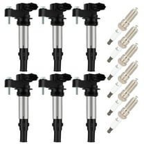POLARPRA 6PCS UF-569 Ignition Coils Pack & 41-109 Iridium Spark Plugs Compatible with Chevy ...