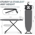 Ironing Board, Compact Iron Board Full Size with Extra Thick Cover, 7 ...