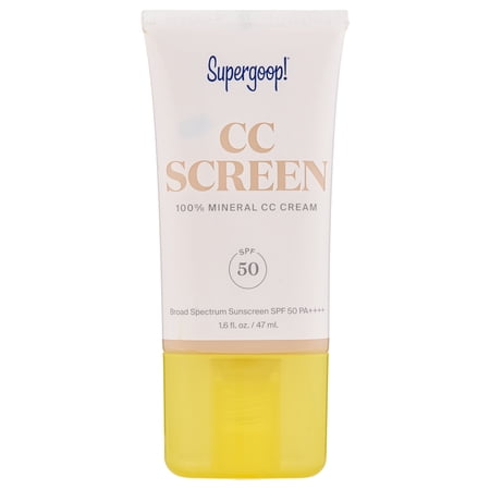 Supergoop CC Screen 100% Mineral CC Cream SPF 50 1.6 fl oz / 47 ml 105N ...