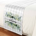 Bed Runner Eucalyptus Leaves Bedding Scarves Soft Decorative Bed Flag ...