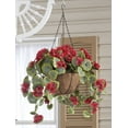 OakRidge Miles Kimball Fully Assembled Artificial Geranium Hanging ...