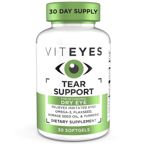 Suplemento Viteyes Tear Support Dry Eye Relief 30 cápsulas blandas ...