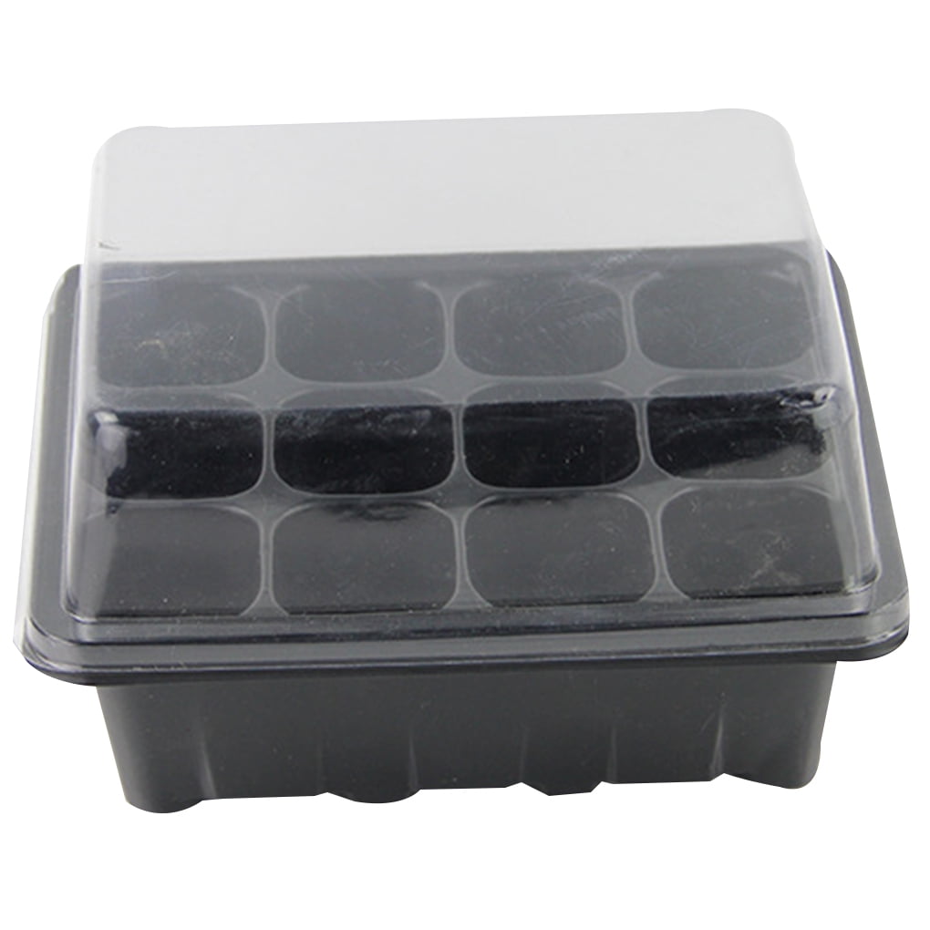 3 Pcs/Set 12 Cells Seedling Trays Seed Starter Box Plant Flower Grow ...