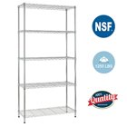 Muscle Rack 4 Shelf Heavy Duty Wire Shelving Unit, Chrome - Walmart.com