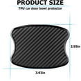 Car Door Handle Cup Scratch Protector, 4PCS 3D TPU Carbon Fiber Vehicle ...