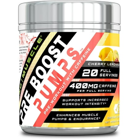 Amazing Muscle Pre Boost Pumps 20 Servings Cherry Lemonade Flavor ...