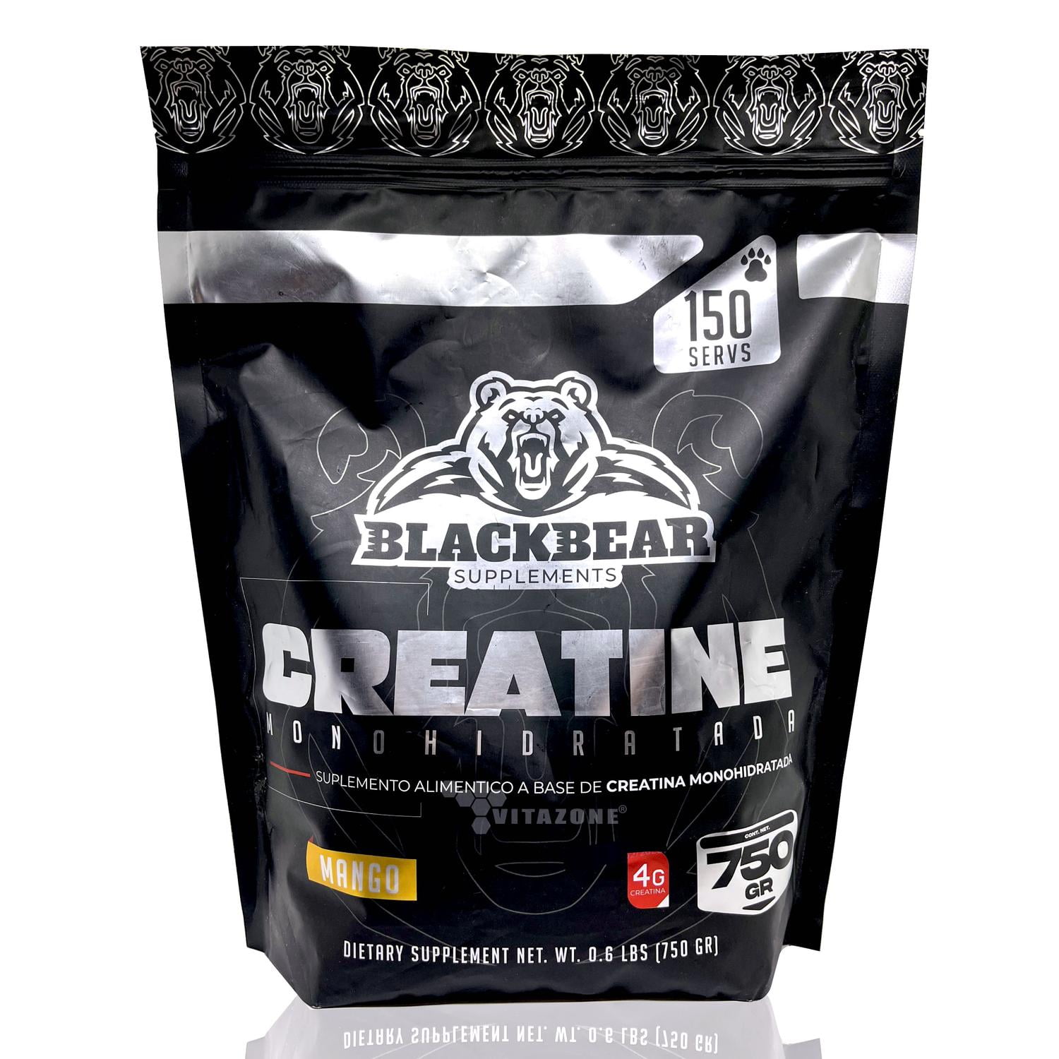 Creatina Monohidratada 750gr Mango 150 serv Blackbear The Blackbear ...