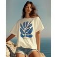 Exclusive Blue Matisse Plant Graphic Tee - Artist-Made, -Inspired ...