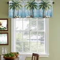 2 Pack Valances for Windows, Coastal Beach Tree Window Valances for ...