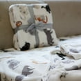 1pc Cozy Cartoon Cat Print Flannel Fleece Blanket | All Season ...
