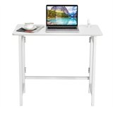 Gymax Folding Table Computer Desk PC Laptop Writing Table Home Office ...