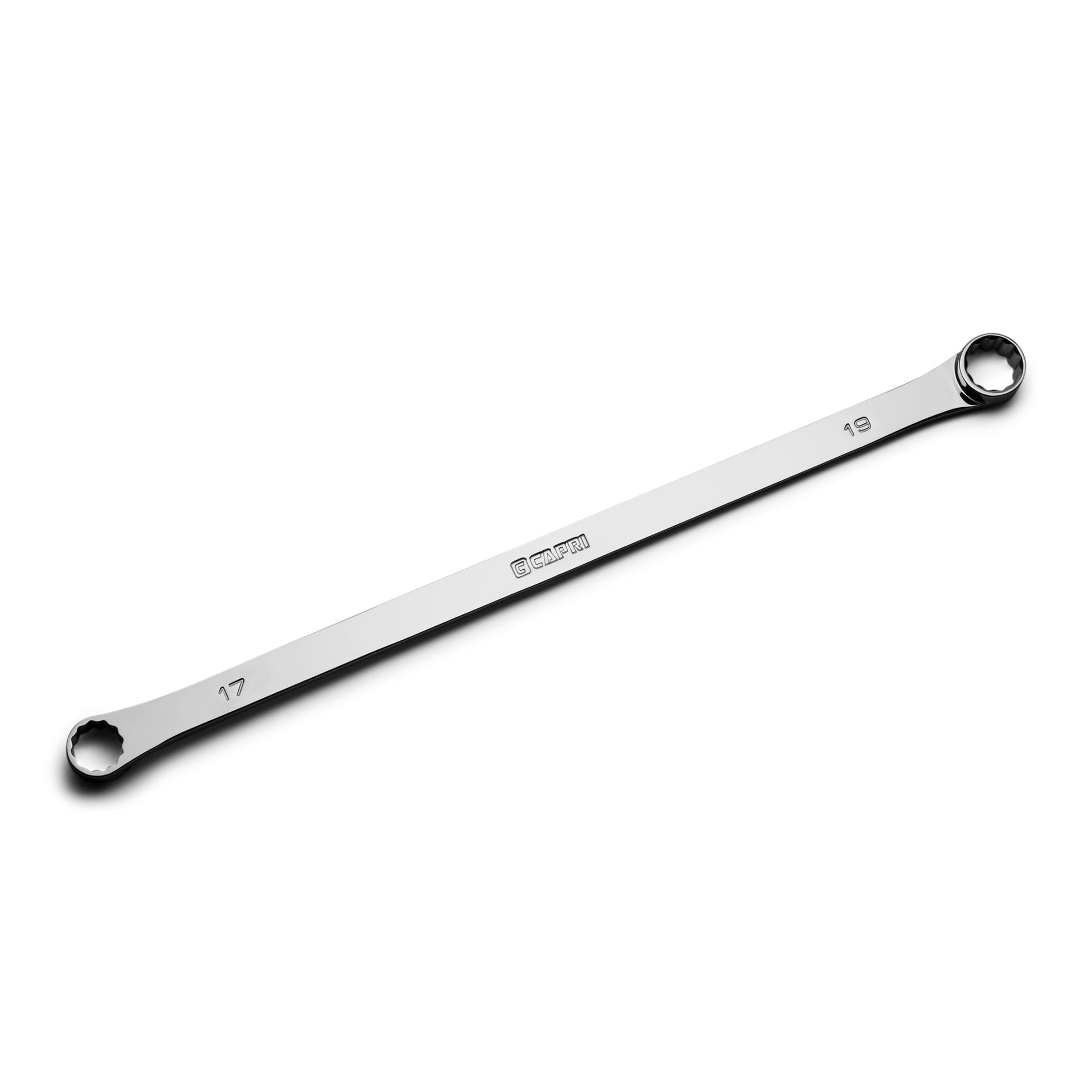 Capri Tools 17 x 19 mm 0 Degree Offset Extra Long Box End Wrench ...