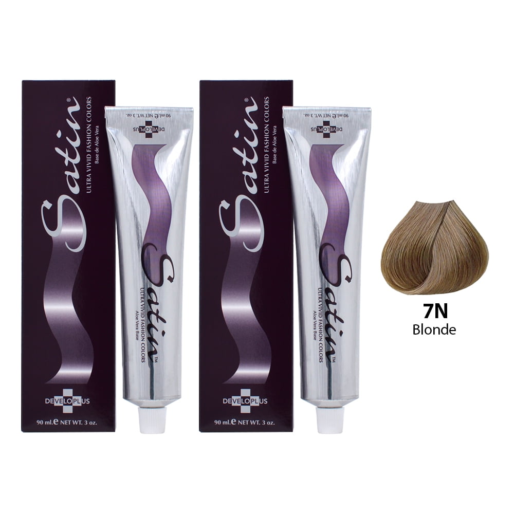 Satin Haircolor 7N Blond (Pack of 2) - Walmart.com