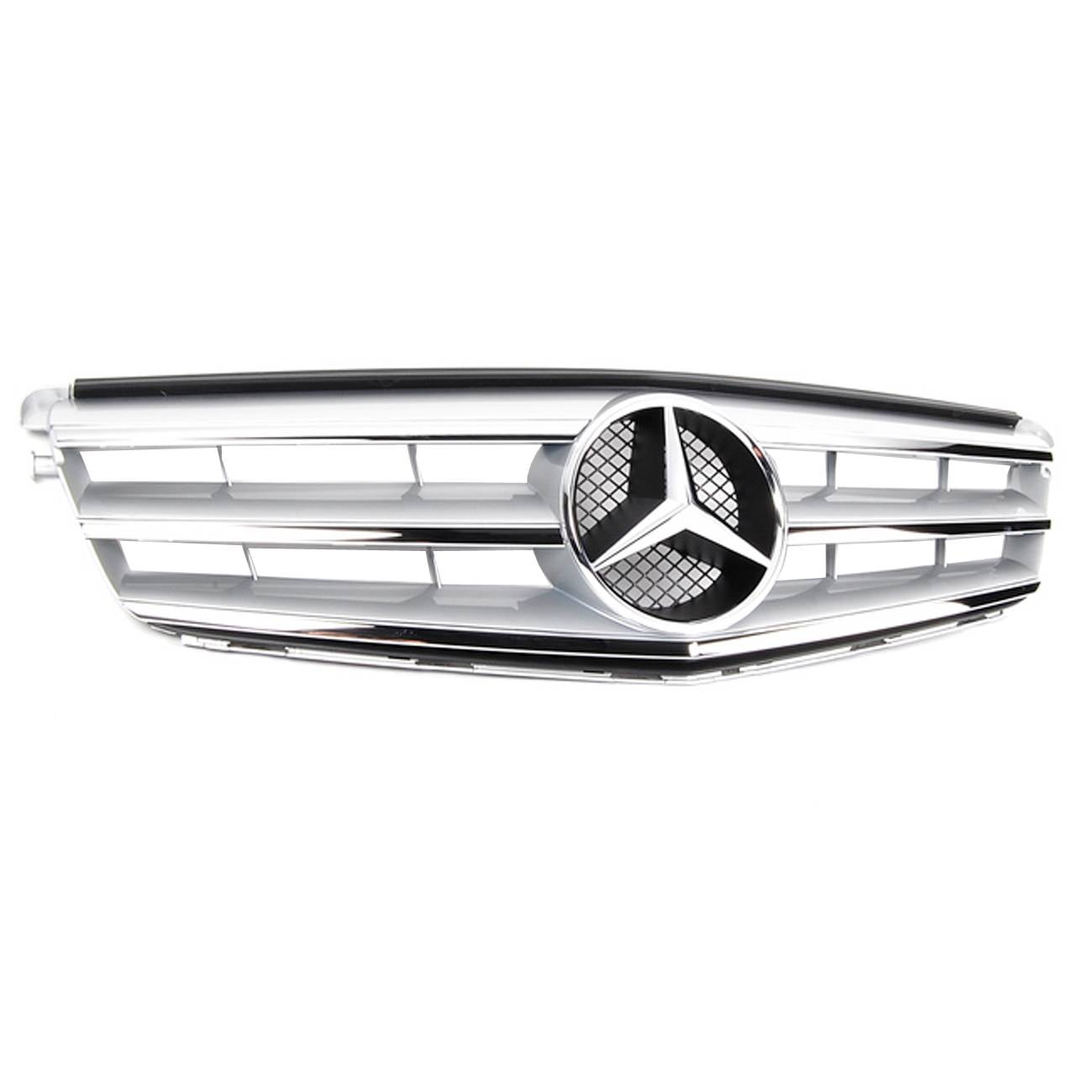 AUTOPA 2048800023 Front Hood Grille Assembly Silver for Mercedes-Benz ...