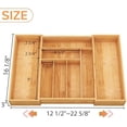 3" Deepth Expandable Drawer Organizer, Deep Flatware Organizer ...