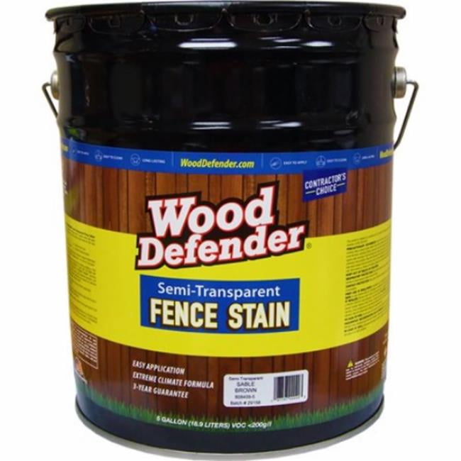 Standard Paints 808409-5 Fence Stain Sable, Brown - 5 gal - Walmart.com