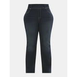 Terra & Sky Women's Plus High Rise Bootcut Jeggings, Sizes 0X-5X ...