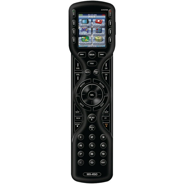 Universal Remote MX-450 18-Device IR/RF Remote with 2" Color LCD ...