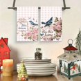 2pcs White Kitchen Towels 16x24 In Bird Rose Butterfly Microfiber ...