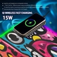 Large RGB Wireless Charging Mouse Pad Colorful Cartoon Monsters14 LED ...