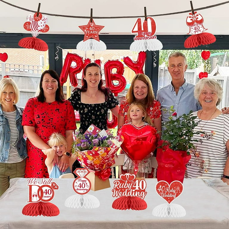 Wedding Centerpiece For 40th 11 Best 40th Anniversary Decorations