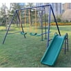 CIPACHO 6 Function Swingset with Slide, Basketball Frame, 152" A-Frame ...