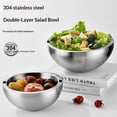 304 Stainless Steel Insulated Salad & Dipping Bowl (35/70 Oz), Cooling ...