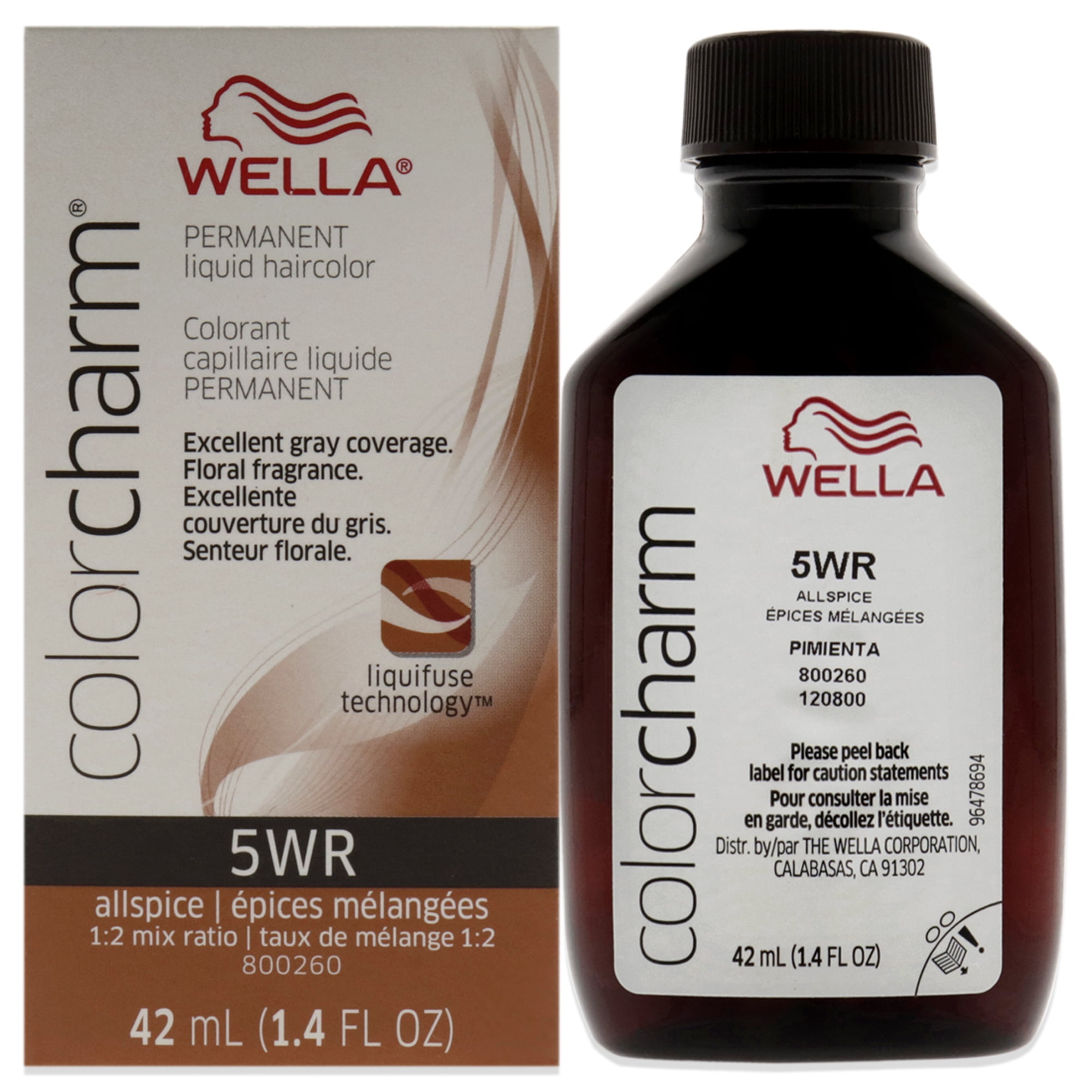 Color Charm Permanent Liquid Haircolor - 5WR Allspice - Walmart.com