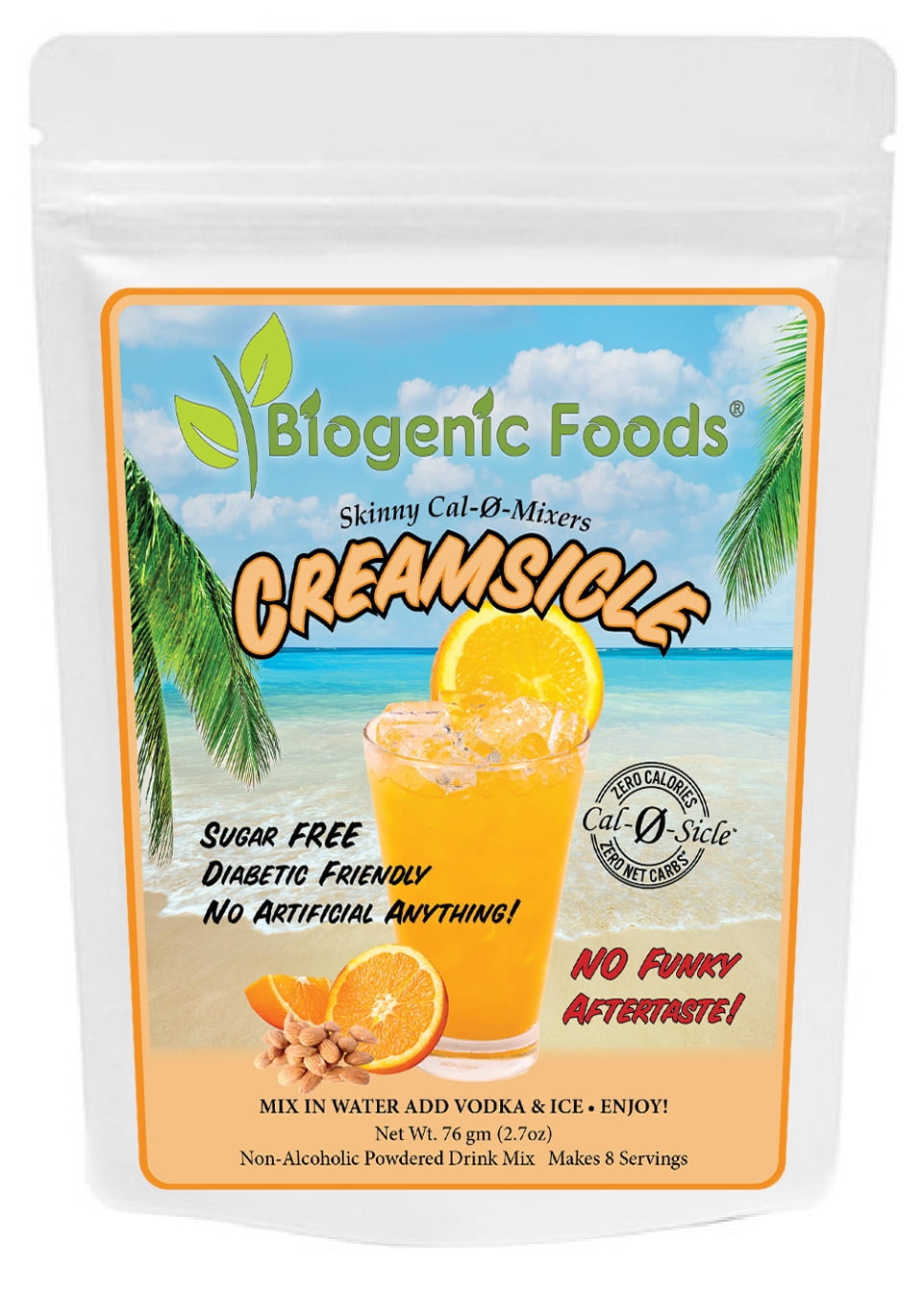 Skinny Cal-0-Sicle Zero Calorie All Natural Creamsicle Cocktail Mix ...