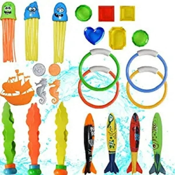 TheFound Baby Diving Pool Underwater Swimming Toy Bath 25pcs Kit ...