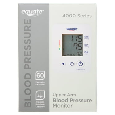Equate 8000 Series Premium Upper Arm Cuff Blood Pressure Monitor ...