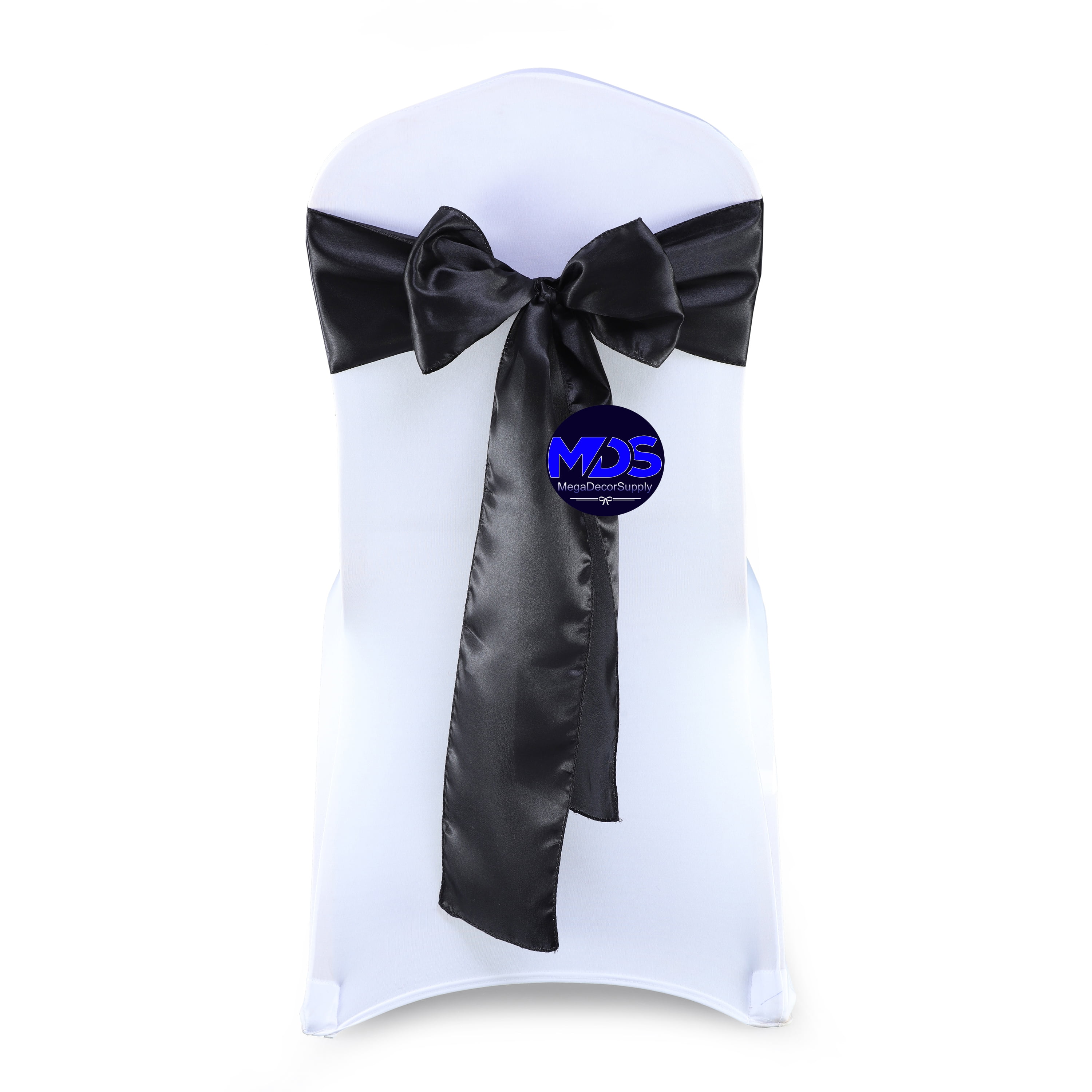 MDS Pack of 50 Satin Chair Sashes Bow Sash for Wedding and Events Decor ...