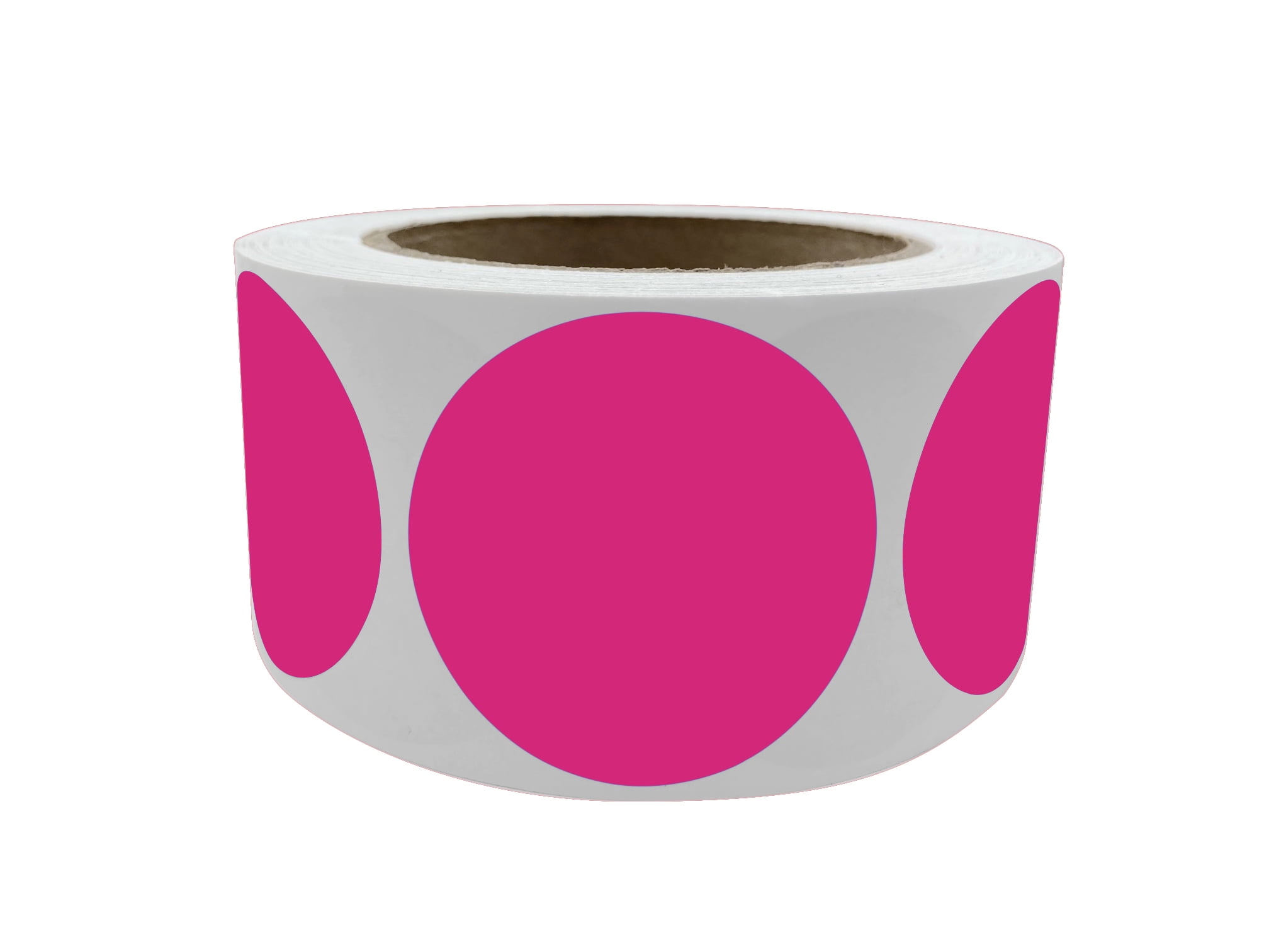 Royal Green Colored Circle Sticker 3 inch - Pink Dot Sticker Rolls 75mm ...