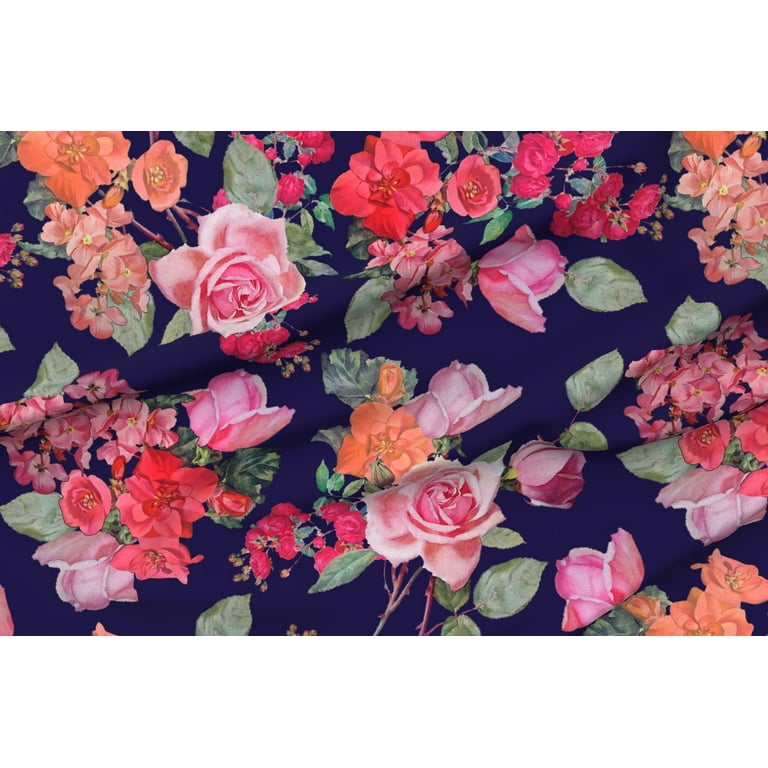 Vintage Rose Pattern Fabric