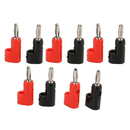 10pcs Banana Plug, 4mm Solderless Banana Plug Stackable Banana ...