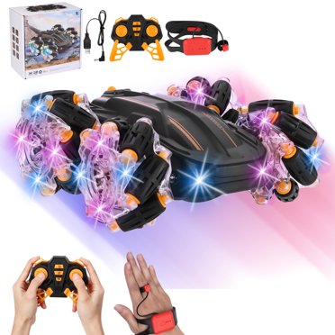 RC Cars Gesture Sensing RC Stunt Car for Kids, Remote Control Truck Tank Shooting Water Bombs ...