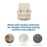 Baby Relax Tiana Nursery Swivel Glider Recliner Chair - Walmart.com
