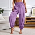 Bloomae Womens Loose Harem Pants Joggers Elastic High Waist Yoga ...