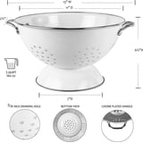 Reston Lloyd Multi-Purpose 5 Quart Strainer, Stainless Steel Colander ...