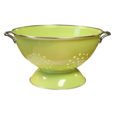 Calypso Basics, 5 Qt. Enamel on Steel Two Toned Colander, Pink ...