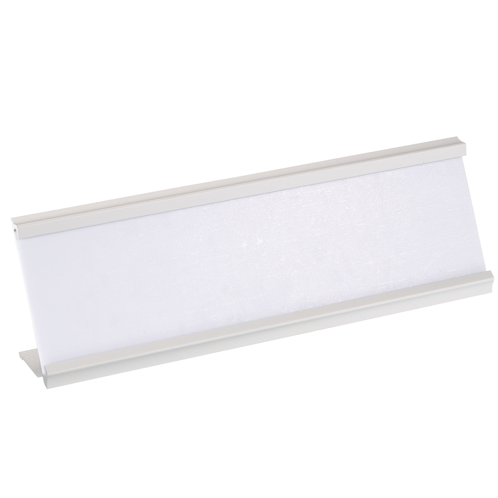 2x7inch Aluminum Name Plate Holder, with White Blank Engraved Name ...